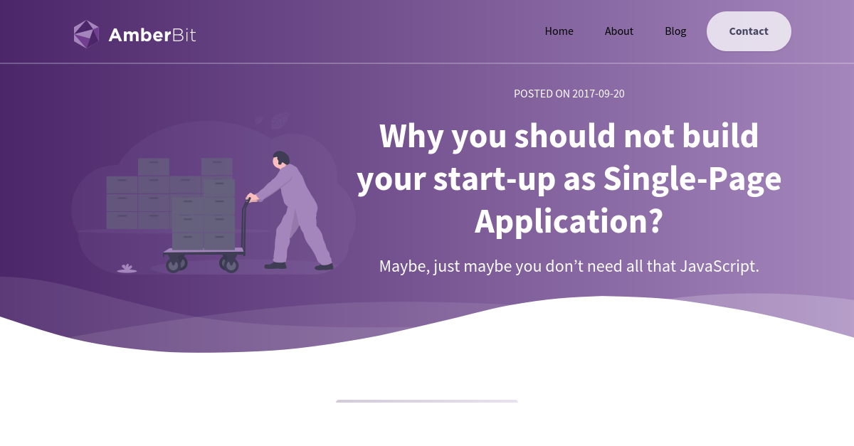 Why you should not build your start-up as Single-Page Application? | AmberBit Sp. z o. o.
